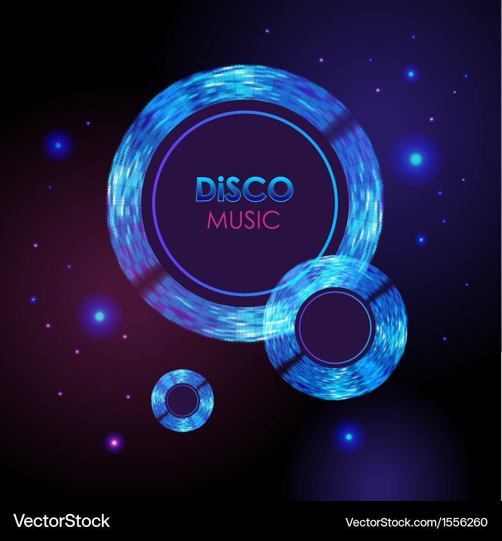 Neon Disco Background Royalty Free Vector Image