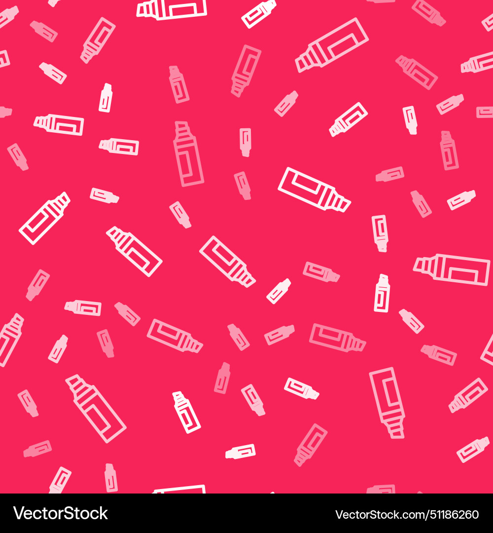 White line marker pen icon isolated seamless Vector Image