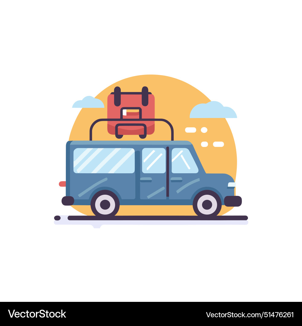 Vehicle flat style Royalty Free Vector Image - VectorStock