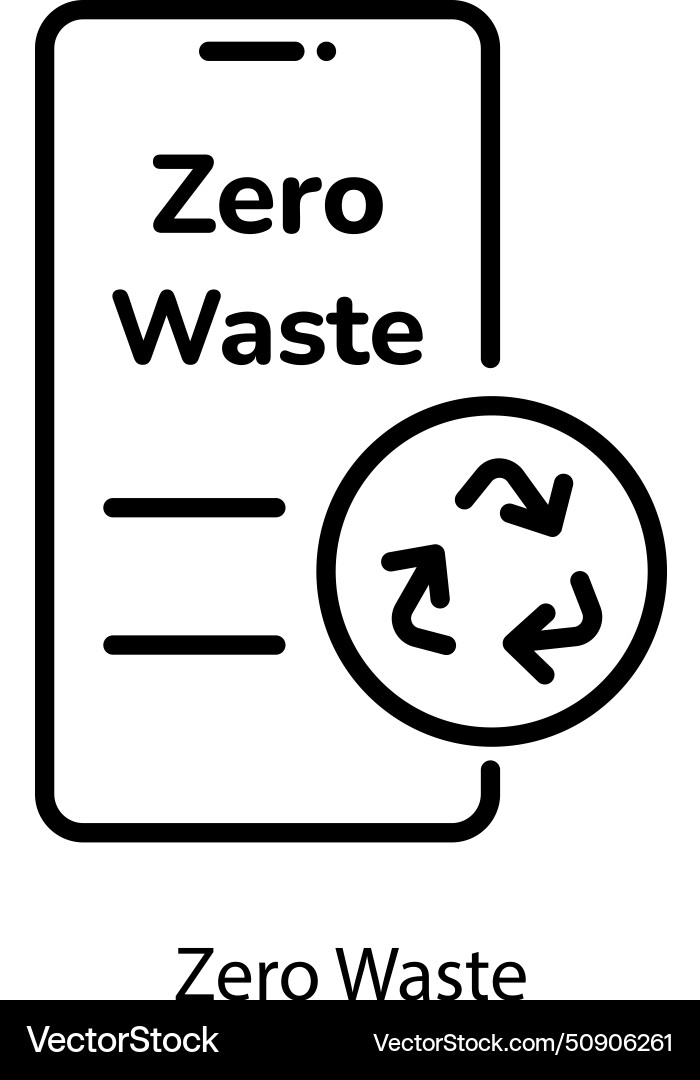 Zero waste Royalty Free Vector Image - VectorStock
