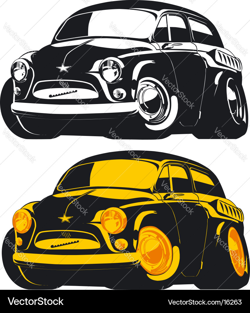 Cartoon car Royalty Free Vector Image - VectorStock