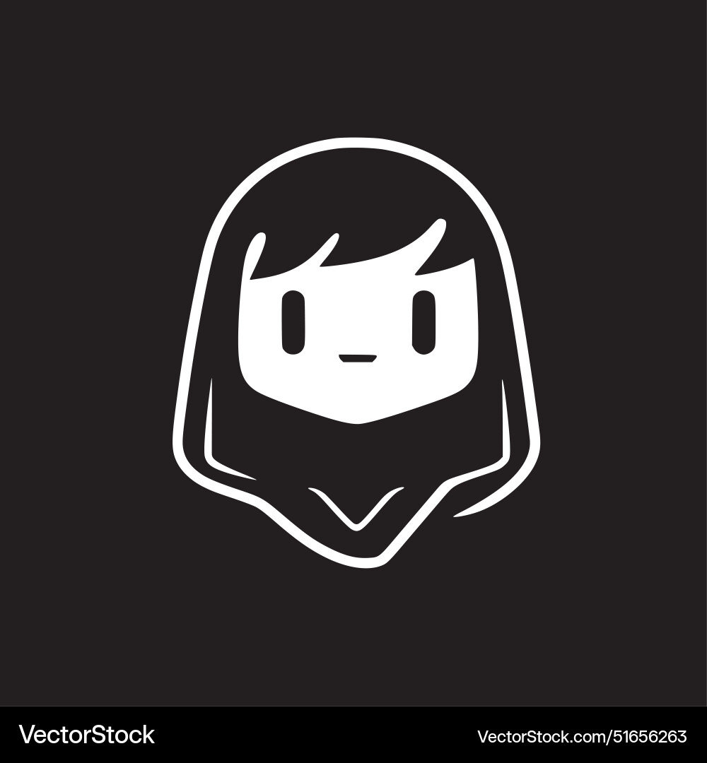 Ghost - minimalist and simple silhouette Vector Image