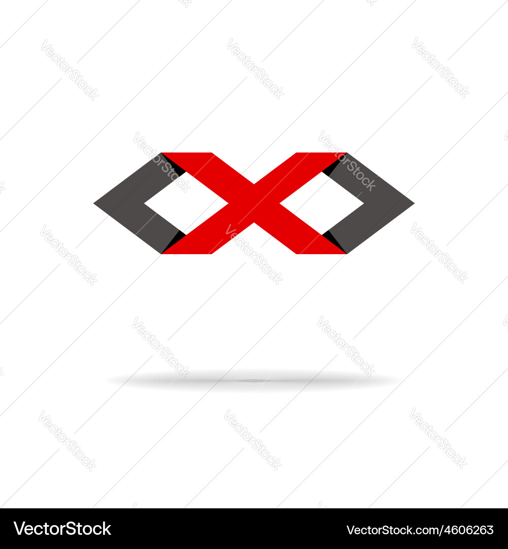 Infinity X Symbol Royalty Free Vector Image - VectorStock