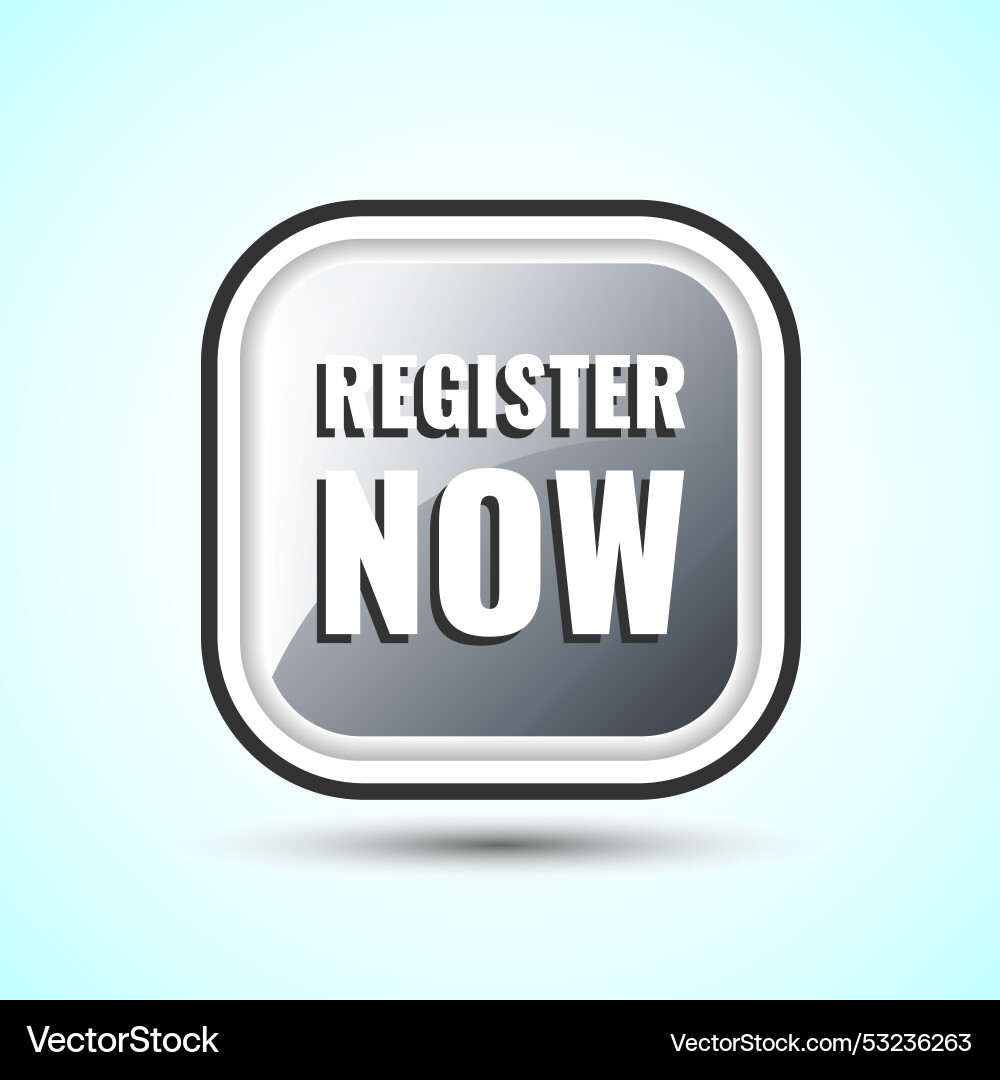 Register now icon button design Royalty Free Vector Image