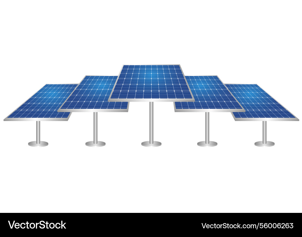 Solar panel cell Royalty Free Vector Image - VectorStock