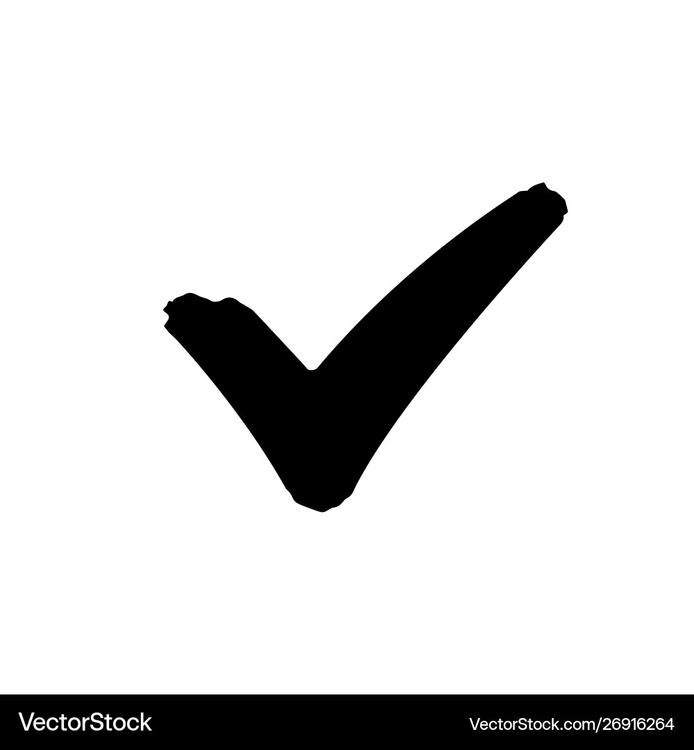 Check mark icon and ok symbol Royalty Free Vector Image