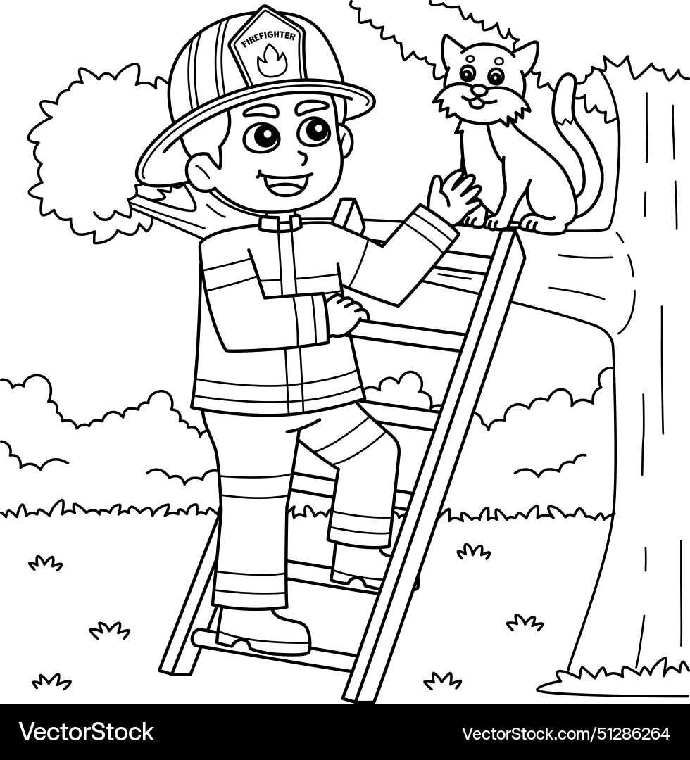 Firefighter Drawing For Kids