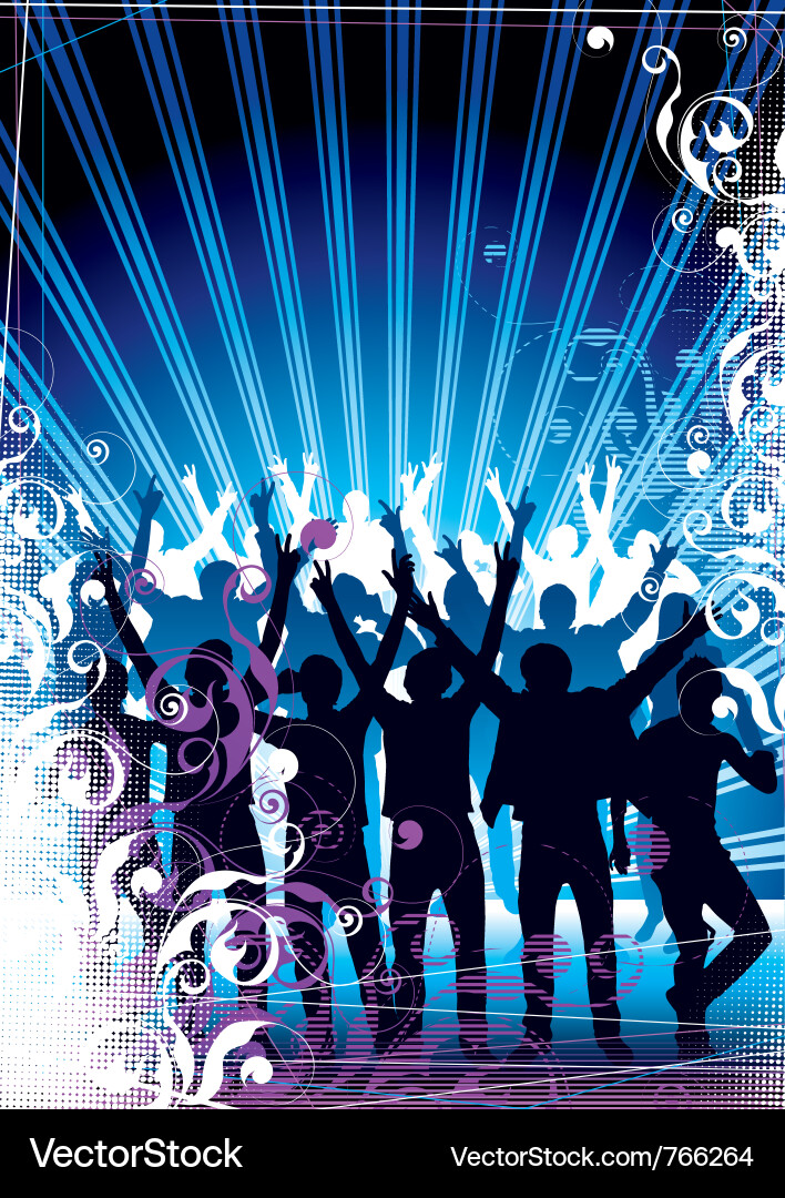 Party in the city Royalty Free Vector Image - VectorStock
