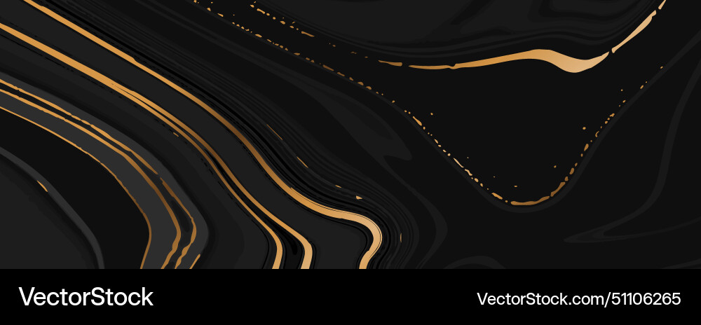 Black and golden abstract tile texture wallpaper Vector Image