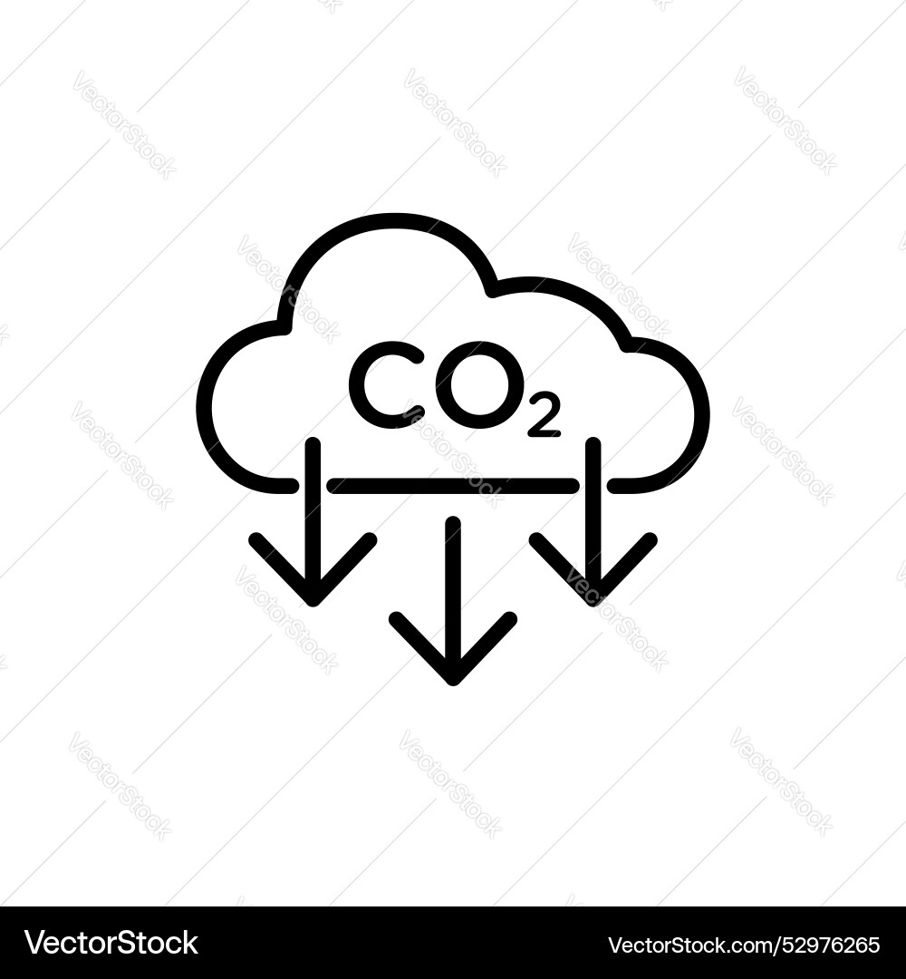 Co2 emissions icon Royalty Free Vector Image - VectorStock