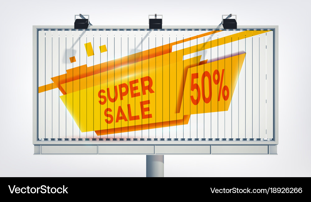 Big billboard sale banner Royalty Free Vector Image