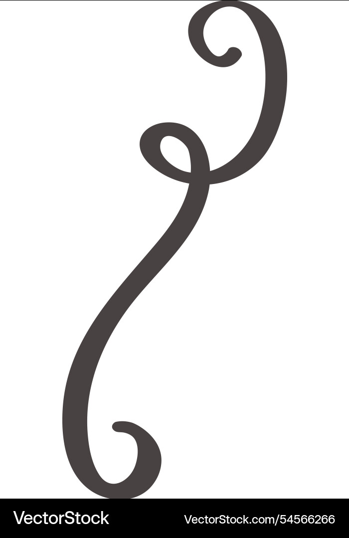 Dark gray swirl design exuding elegance Royalty Free Vector