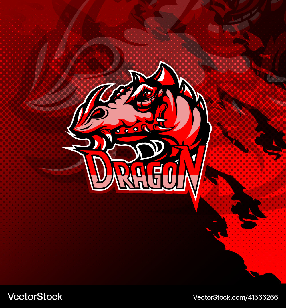 Dragon Esports Logo Royalty Free Vector Image - VectorStock