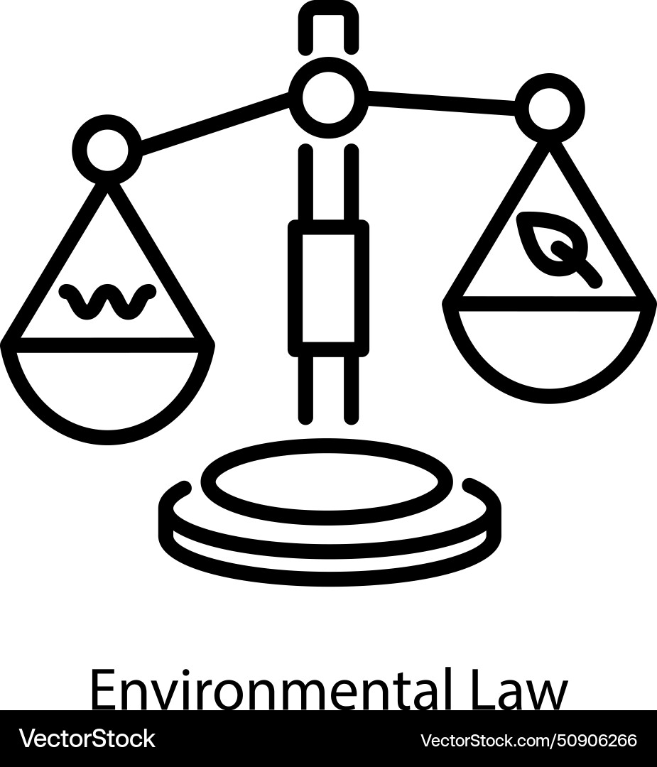 Environmental law Royalty Free Vector Image - VectorStock