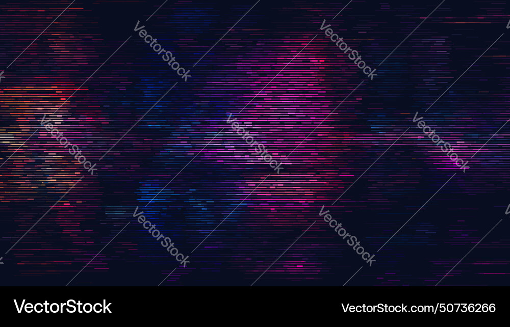 Glitch error effect digital background Royalty Free Vector