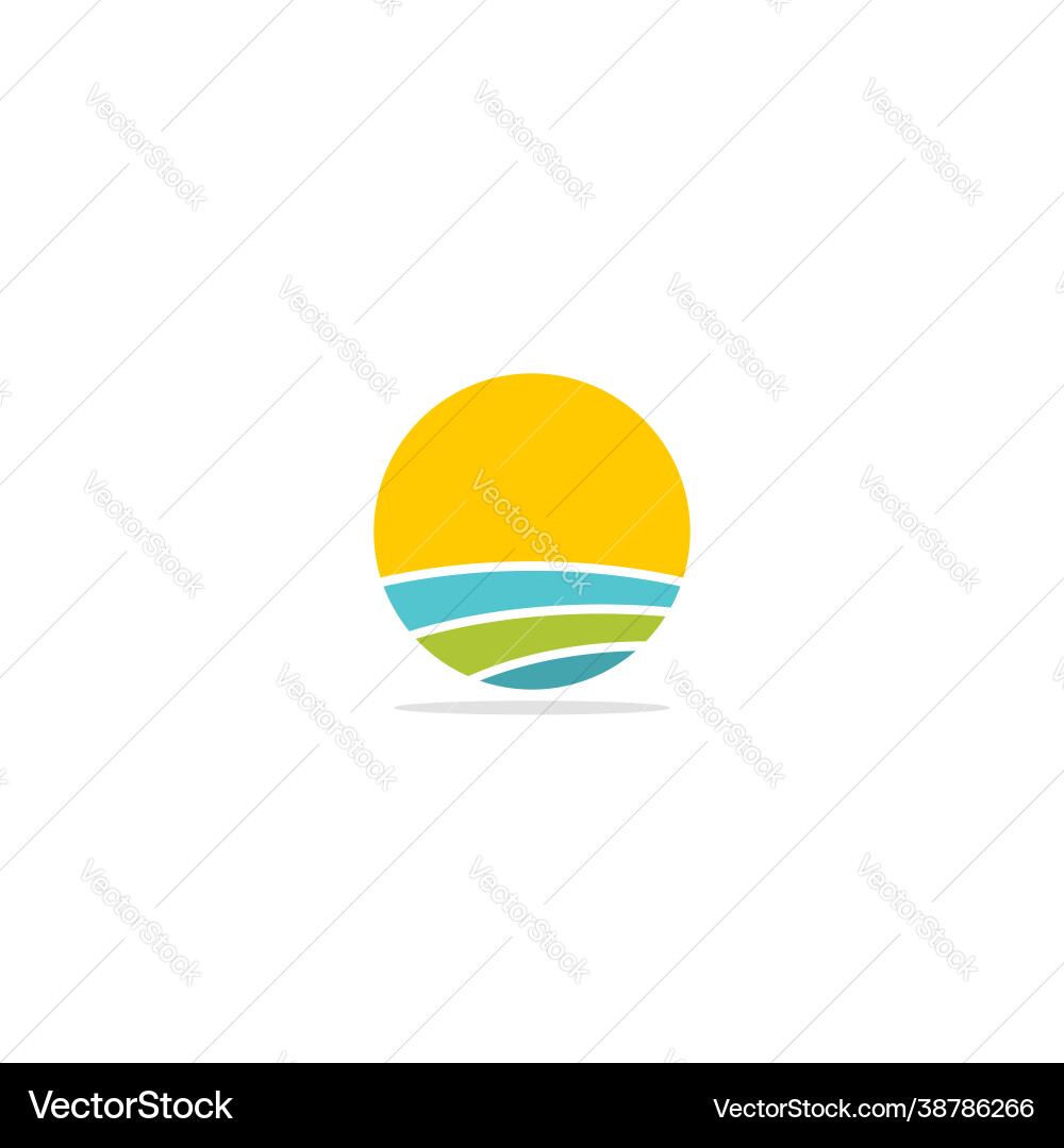 Landscape Earth Logo Royalty Free Vector Image