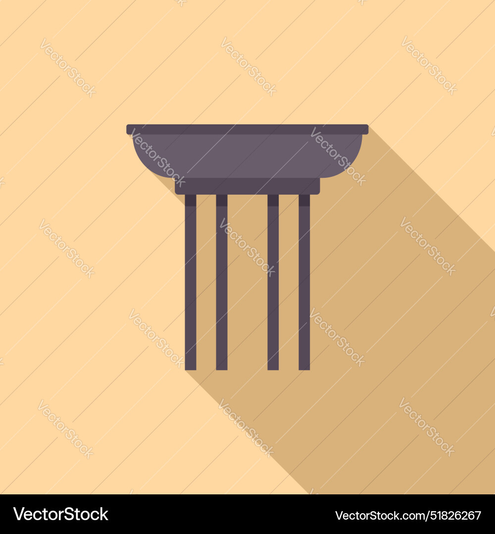 Antique column showing classical architecture Vector Image