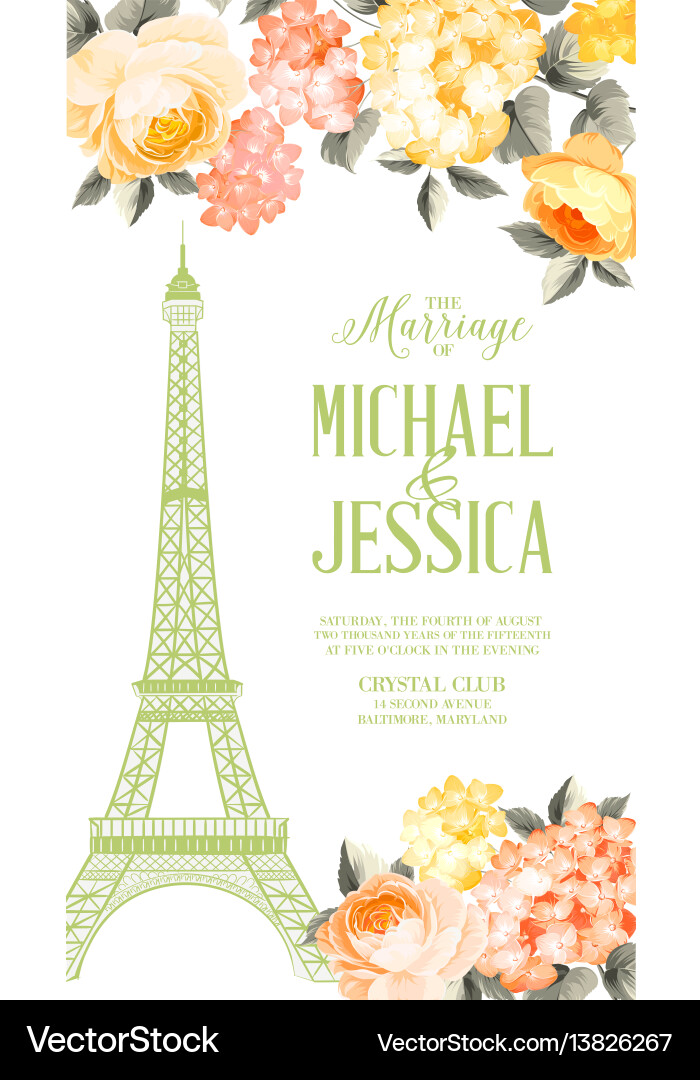 Marriage card Royalty Free Vector Image - VectorStock