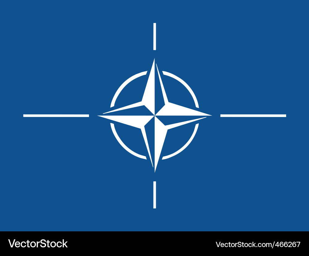 Nato flag Royalty Free Vector Image - VectorStock