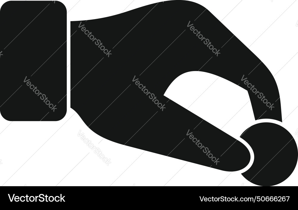 Take money donation coin icon simple Royalty Free Vector