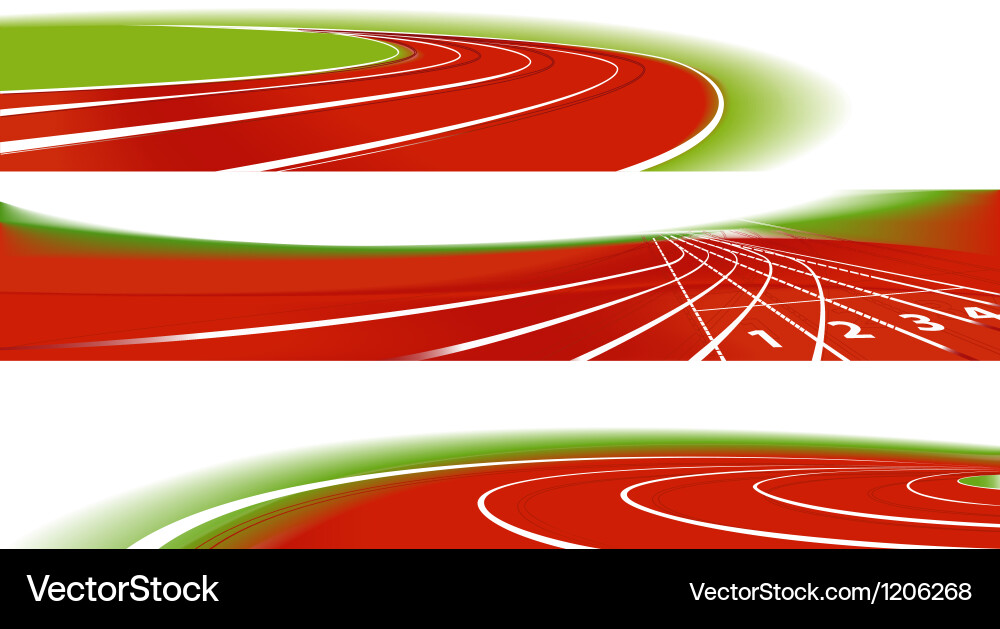 Dynamic Track Banners Royalty Free Vector Image