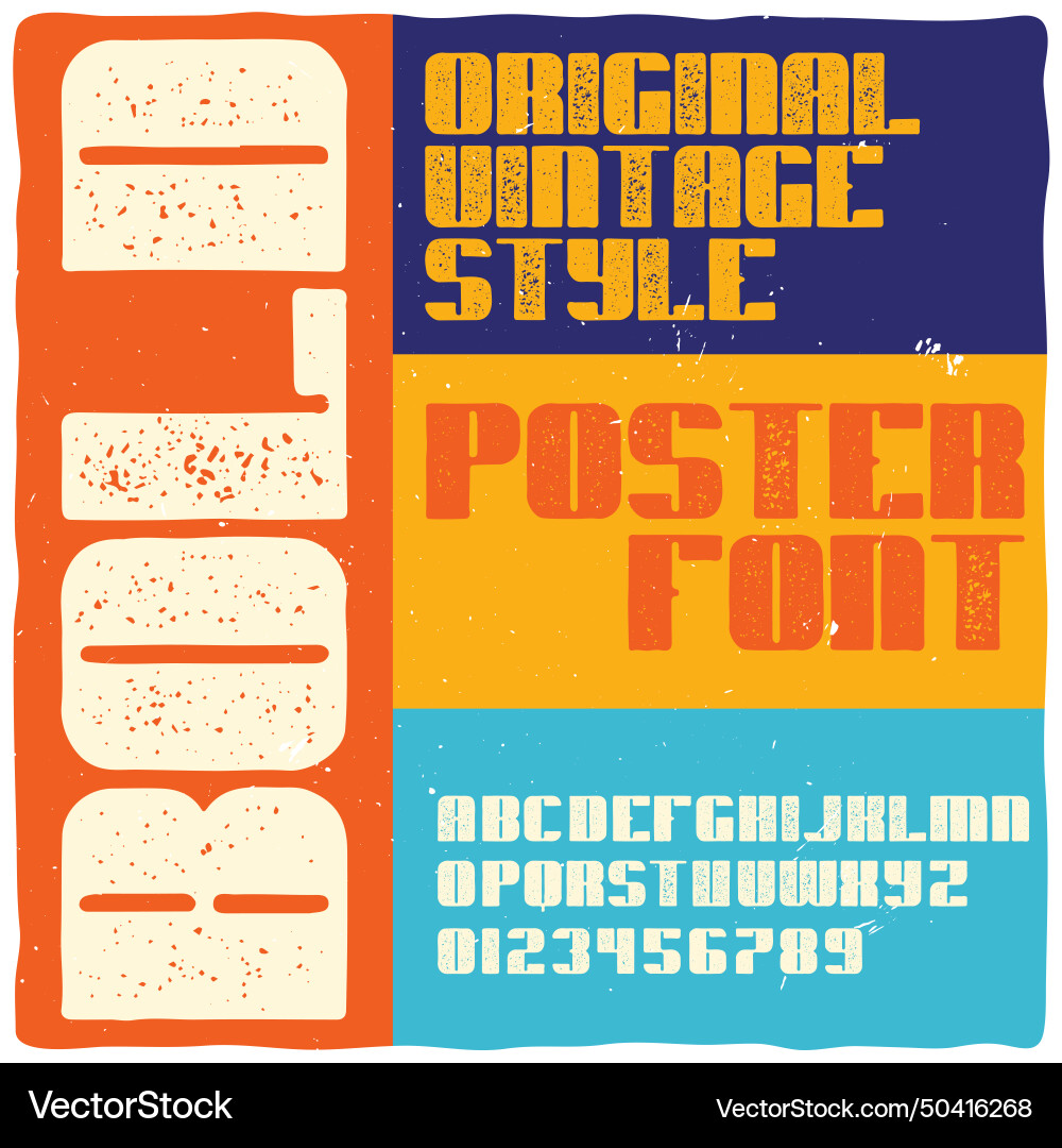 Good handcrafted font for any label design Vector Image