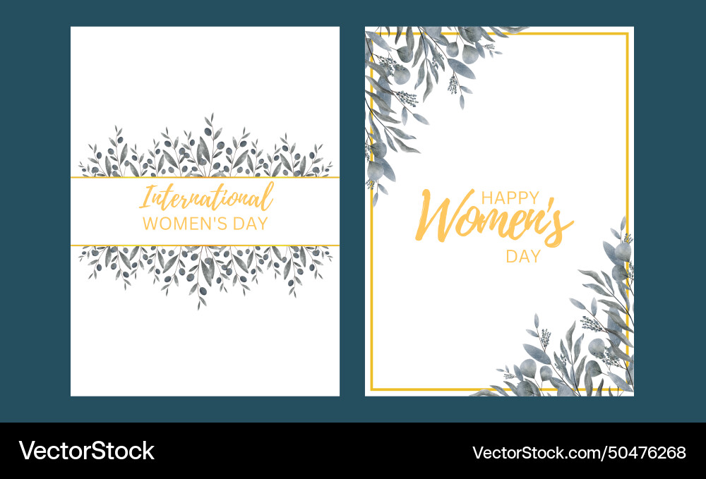 Happy womens day greeting card Royalty Free Vector Image