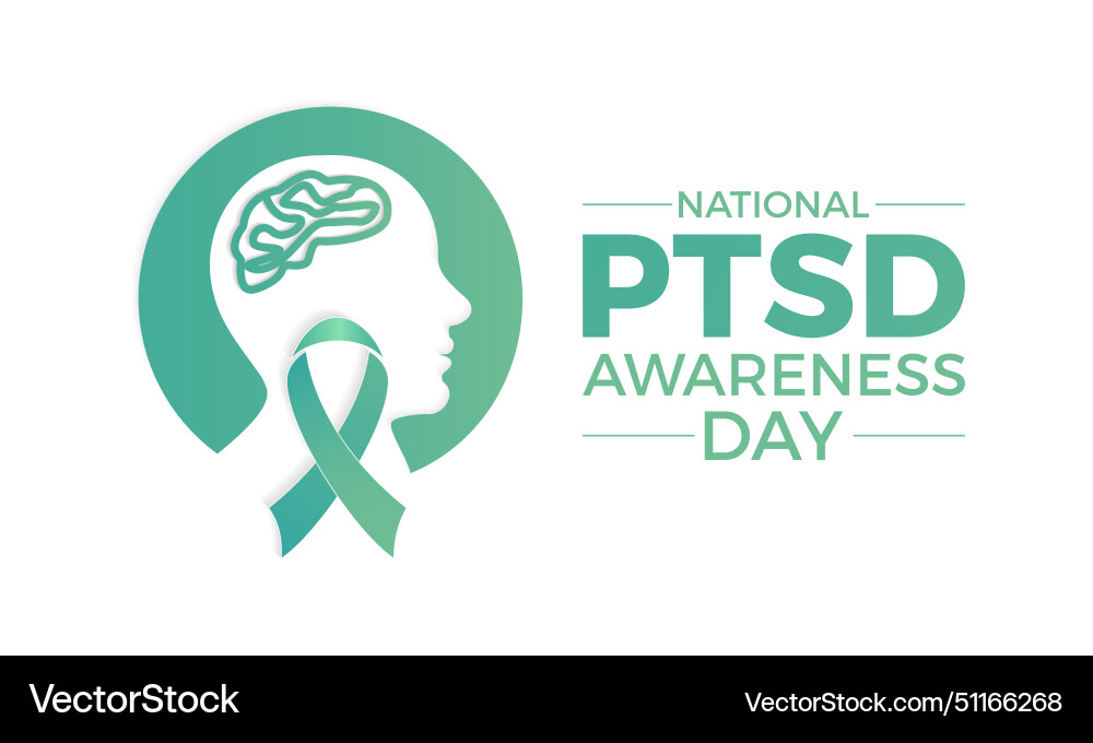 PTSD Awareness Day Royalty Free Vector Image - VectorStock
