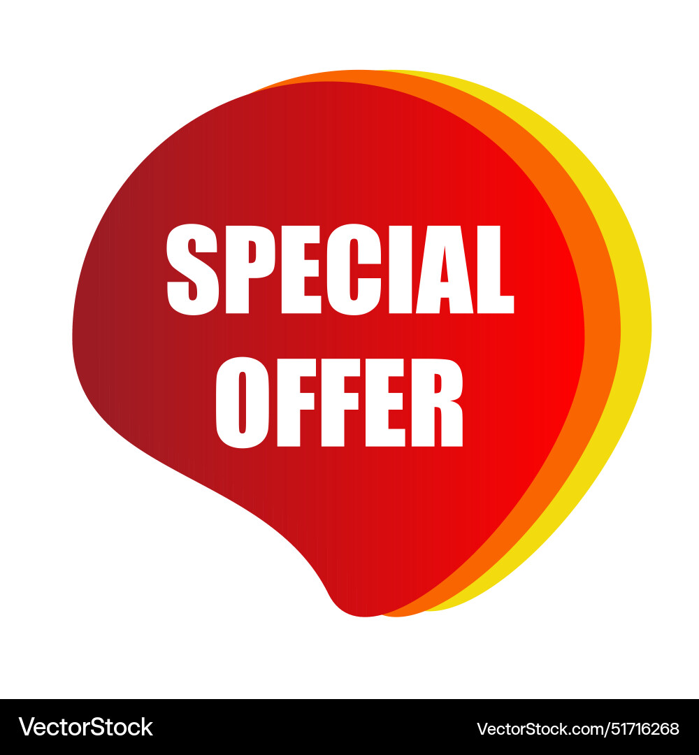 Special offer Royalty Free Vector Image - VectorStock