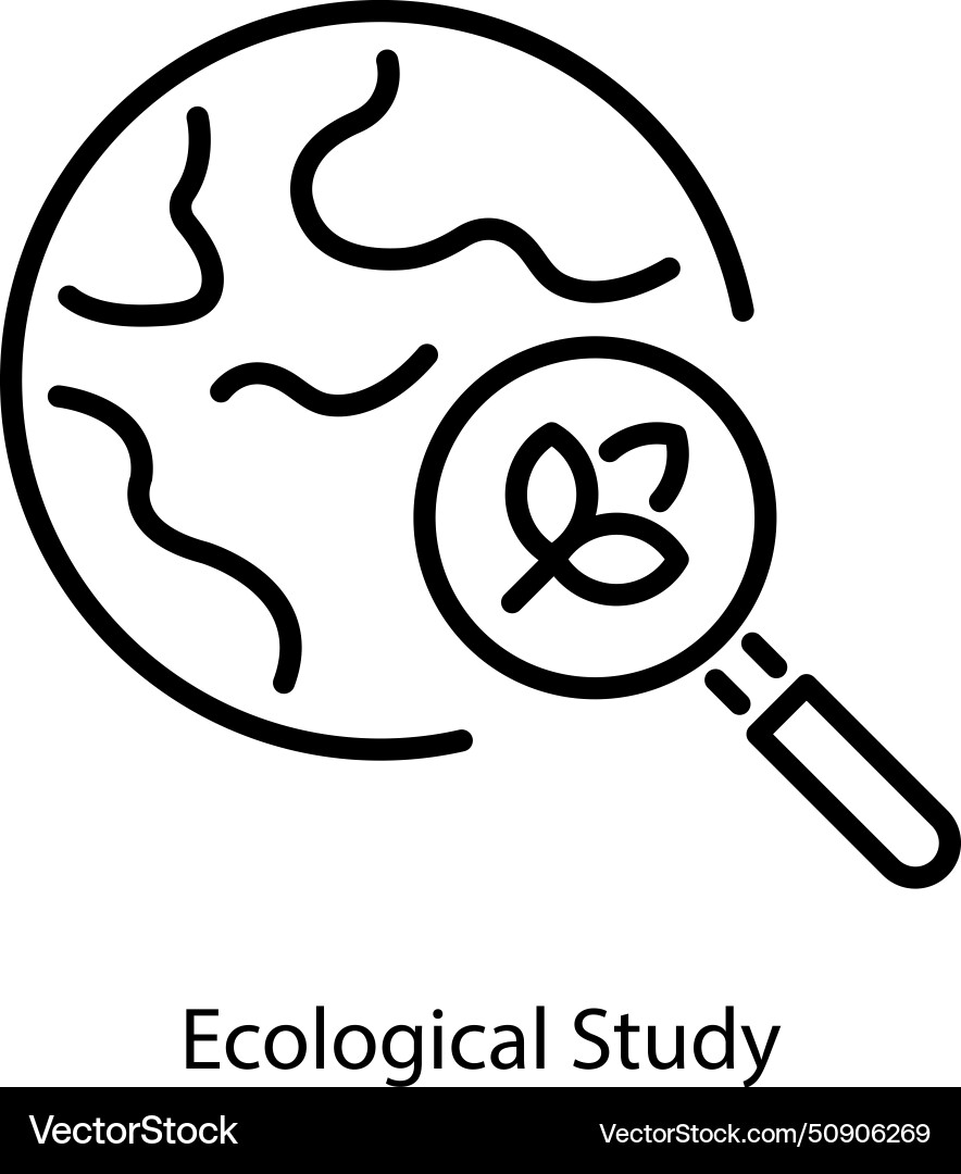 Ecological study Royalty Free Vector Image - VectorStock