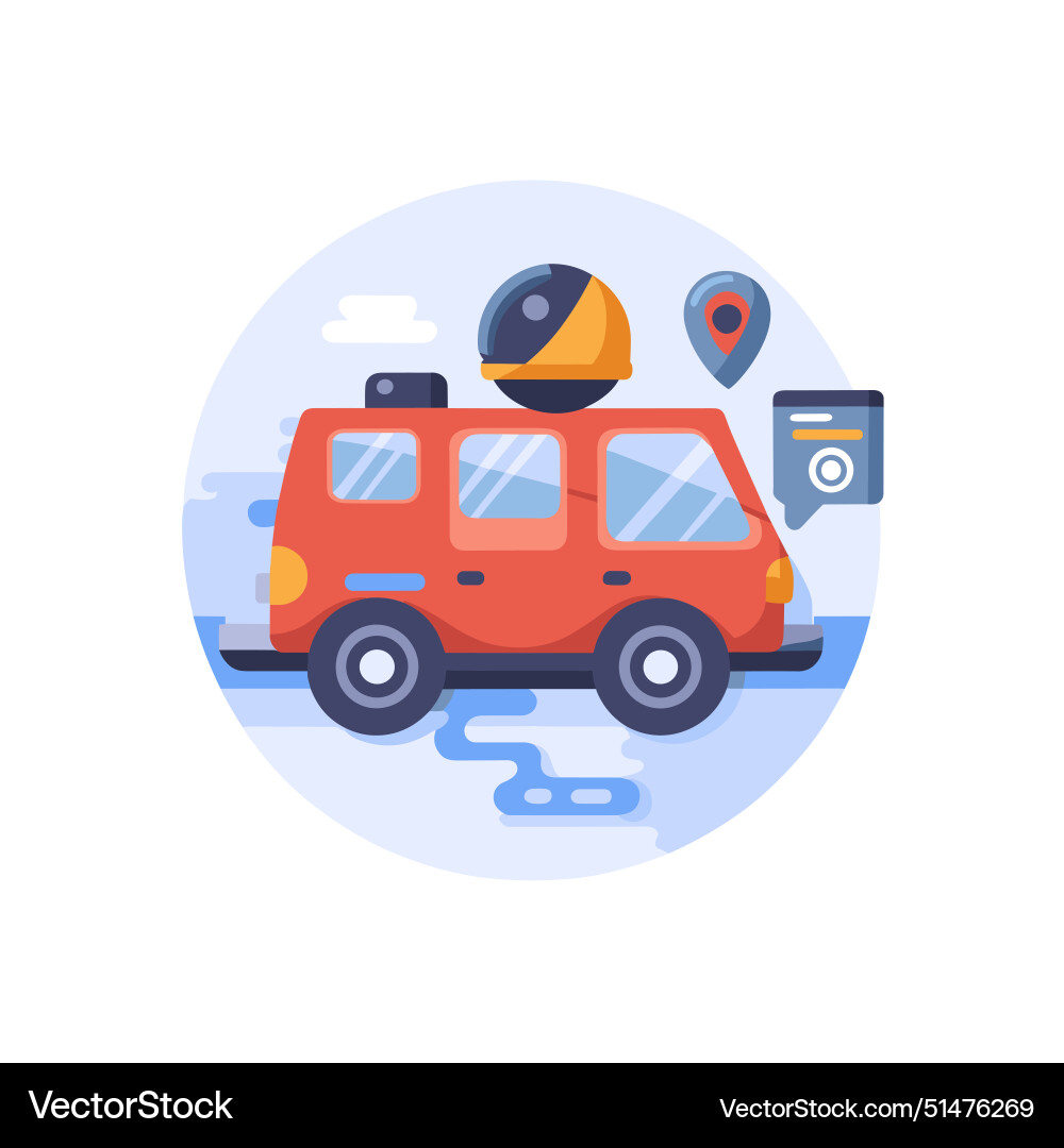 Vehicle flat style Royalty Free Vector Image - VectorStock