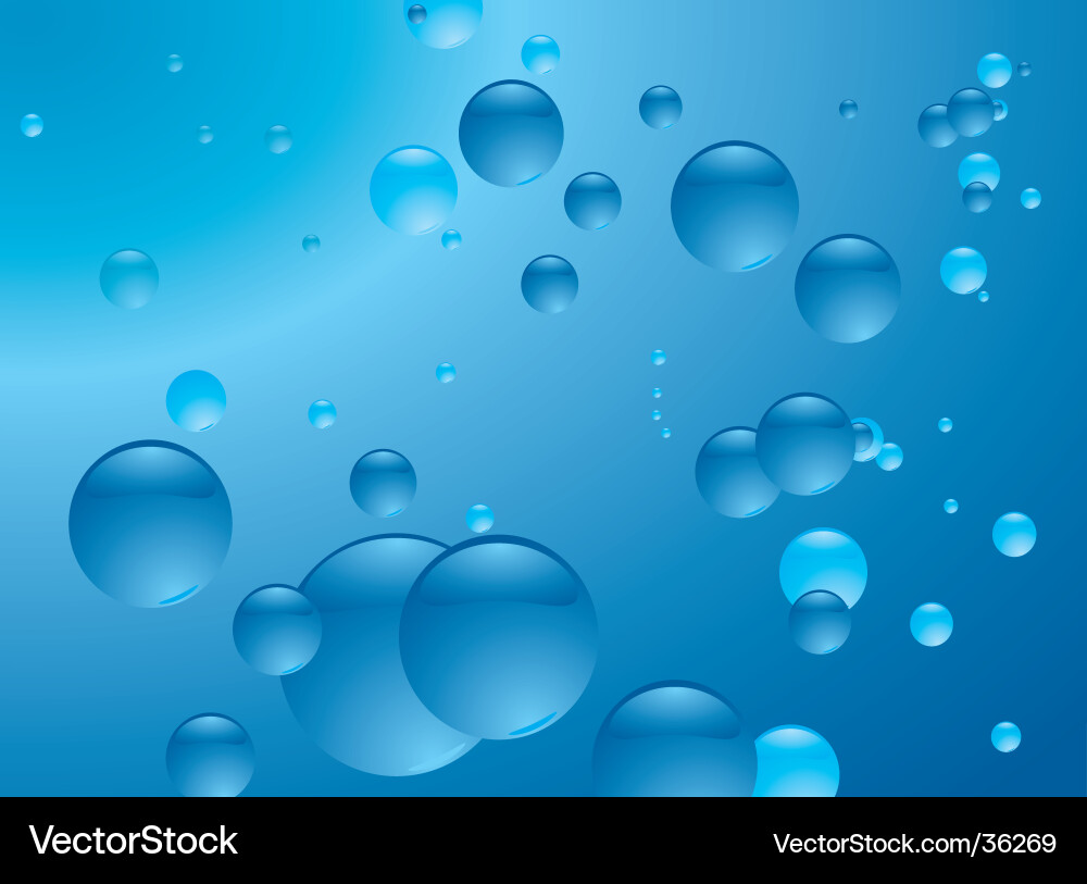 Water bubble Royalty Free Vector Image - VectorStock