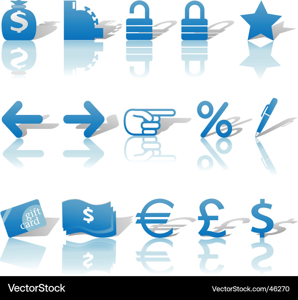 Finance & Money Icons Royalty Free Vector Image