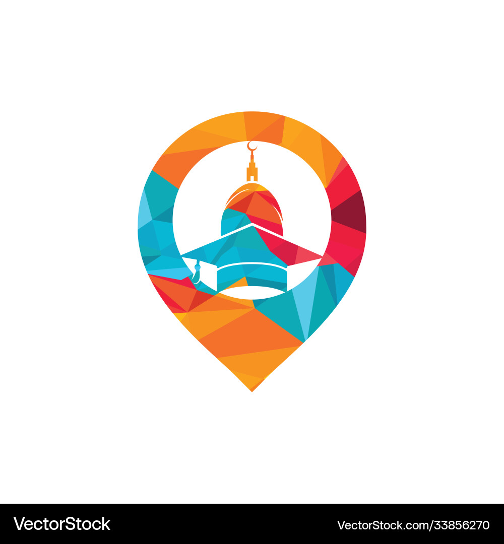 Islamic education logo design Royalty Free Vector Image