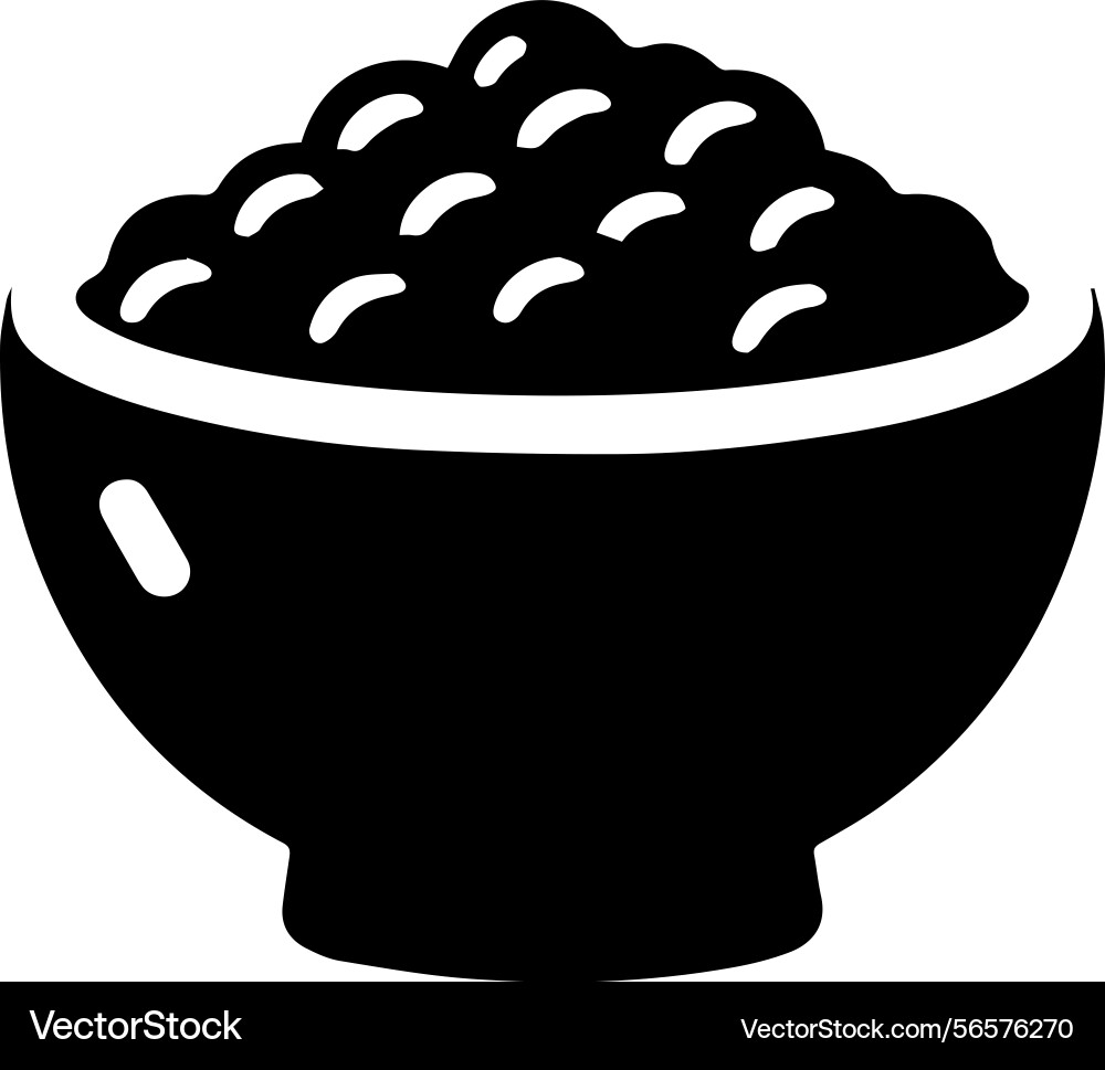 Simple icon of a feijoada logo design Royalty Free Vector