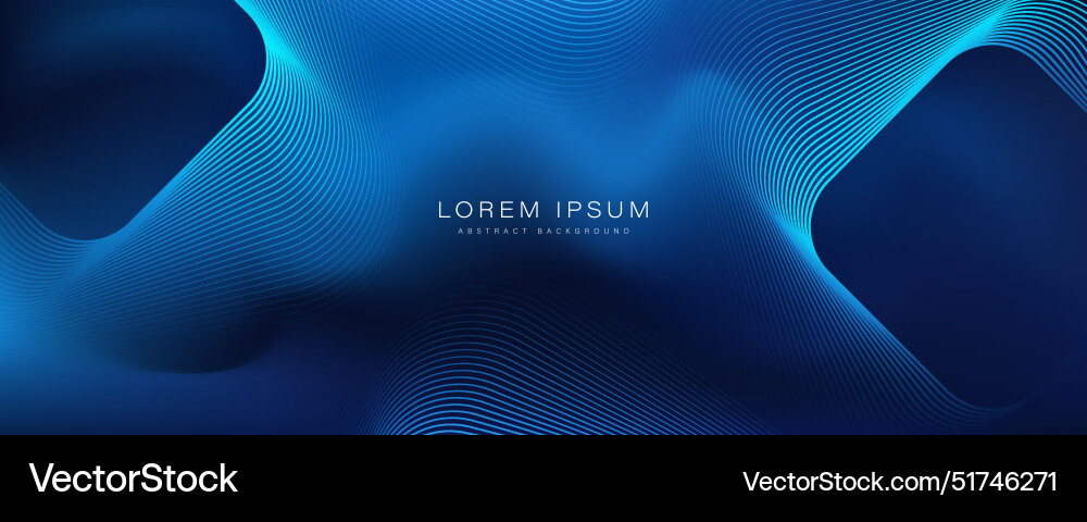 Blue gradient abstract background design Vector Image