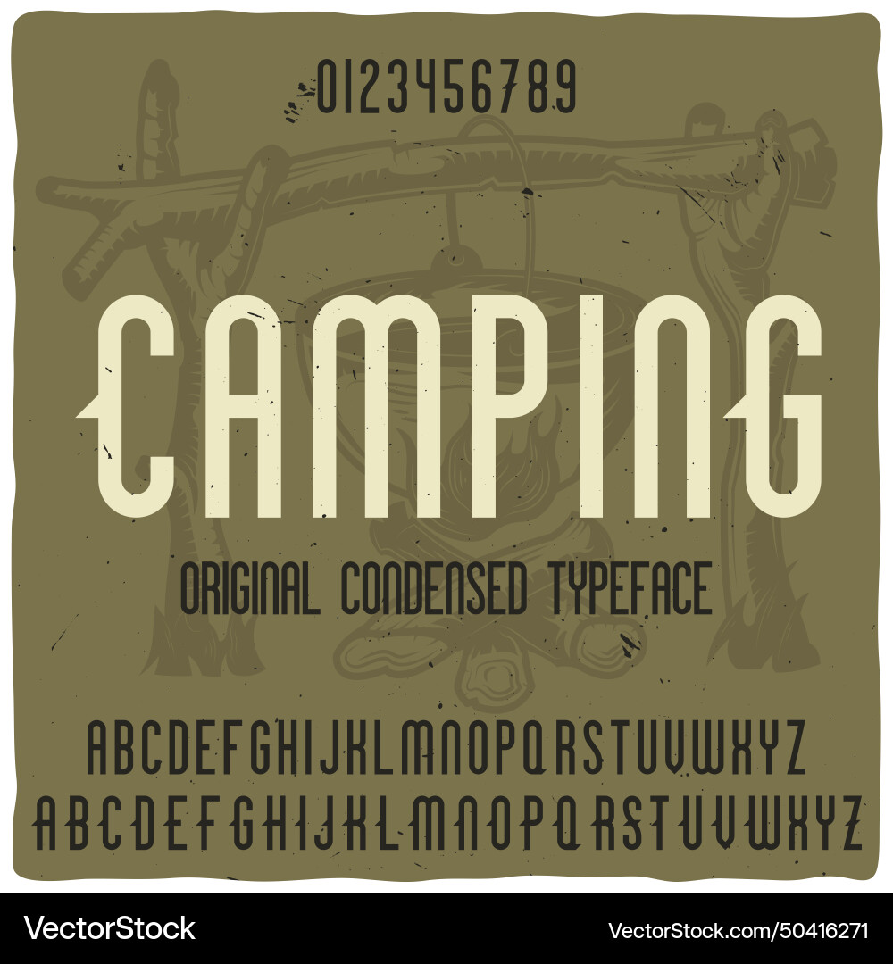 Good handcrafted font for any label design Vector Image