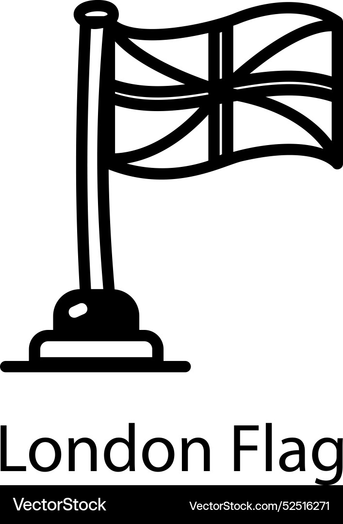 London flag Royalty Free Vector Image - VectorStock