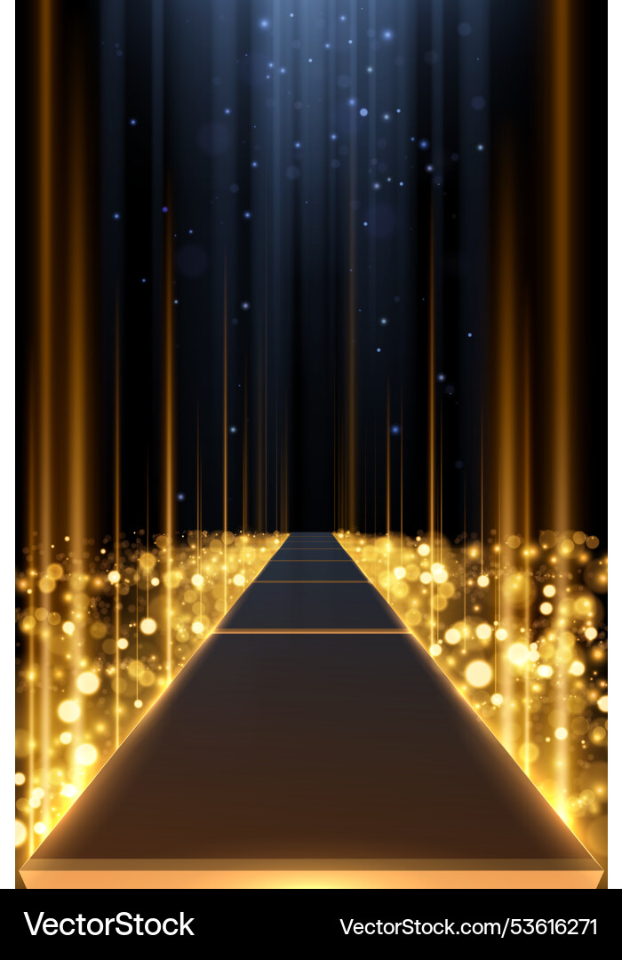 Stage elements with light effects Royalty Free Vector Image