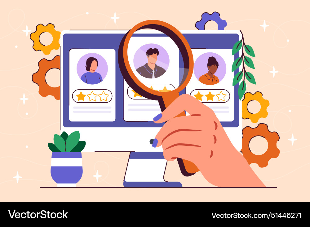 Workers hiring concept Royalty Free Vector Image