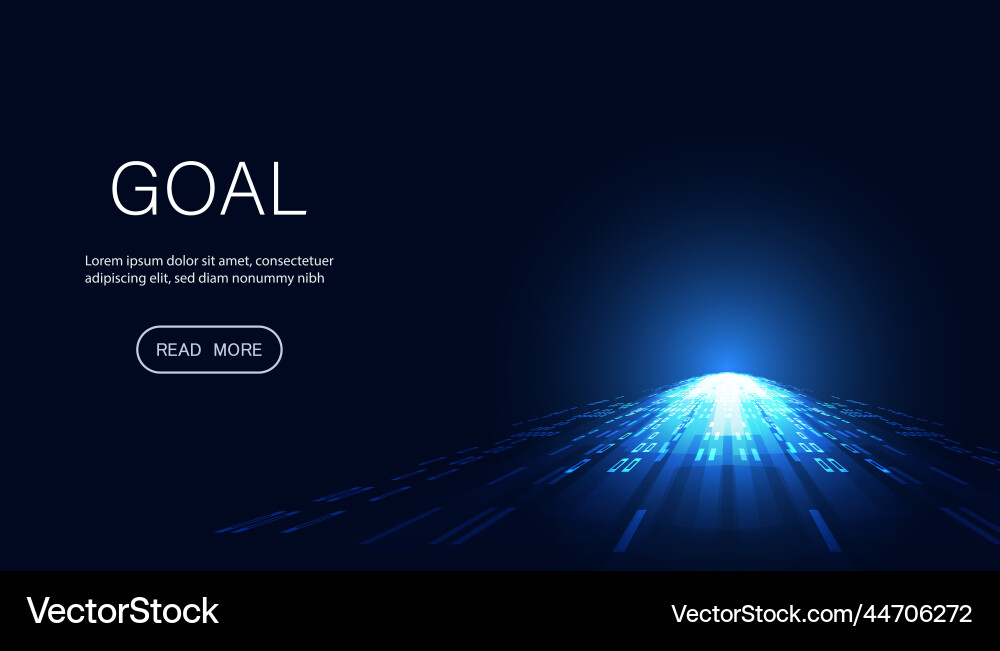 Abstract blue light speed forward background Vector Image