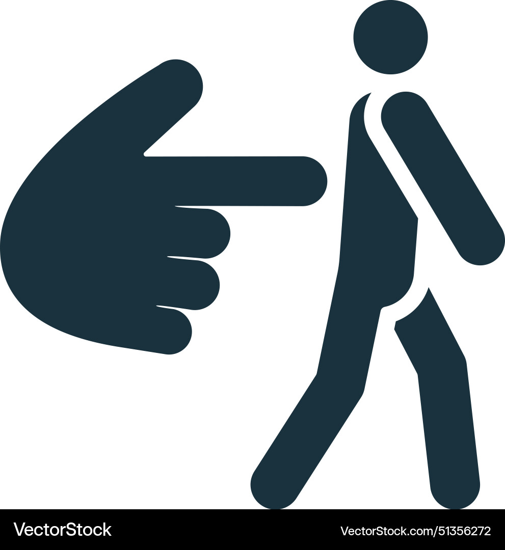 Behavioral nudges icon monochrome simple user Vector Image