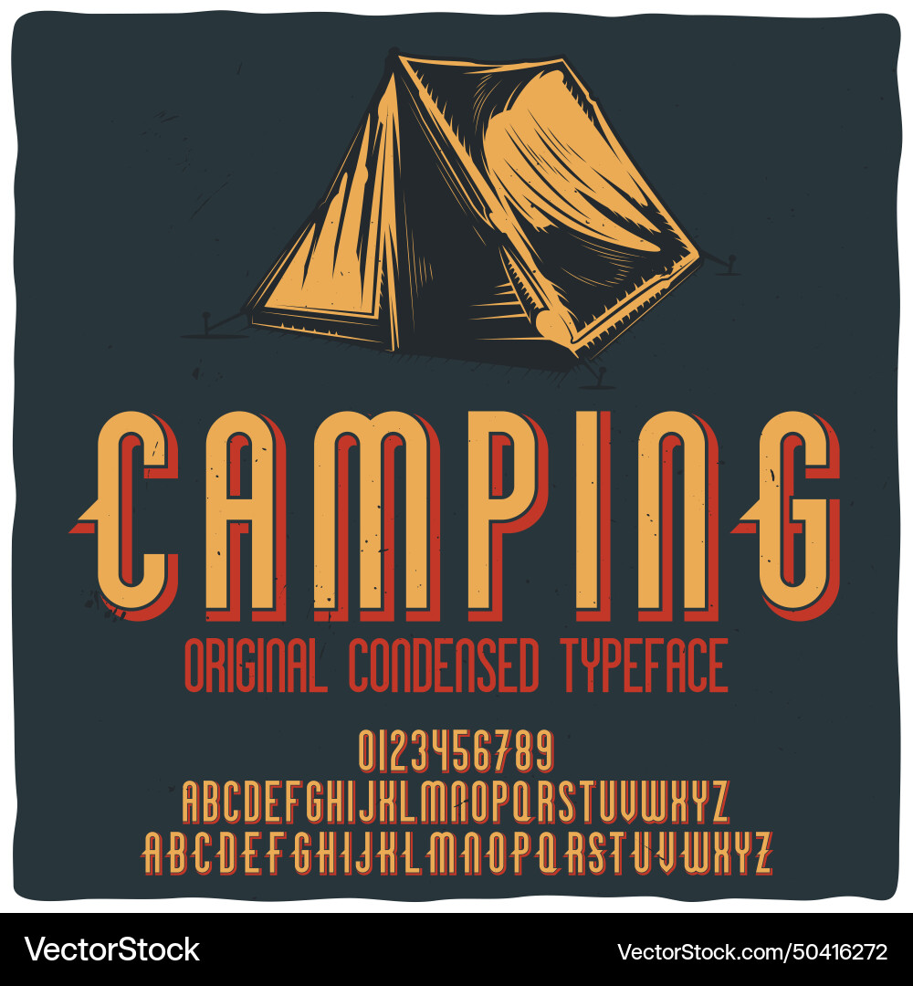 Good handcrafted font for any label design Vector Image