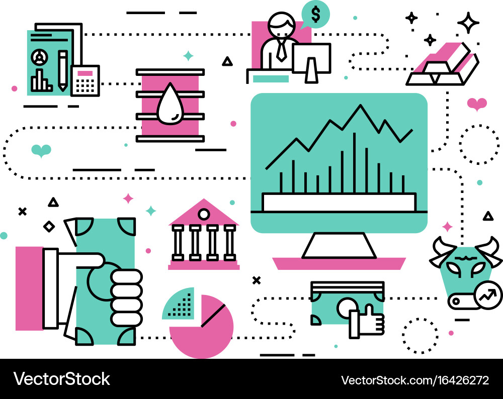 Investment and finanace Royalty Free Vector Image