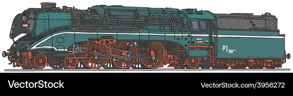 Steam locomotive Royalty Free Vector Image - VectorStock
