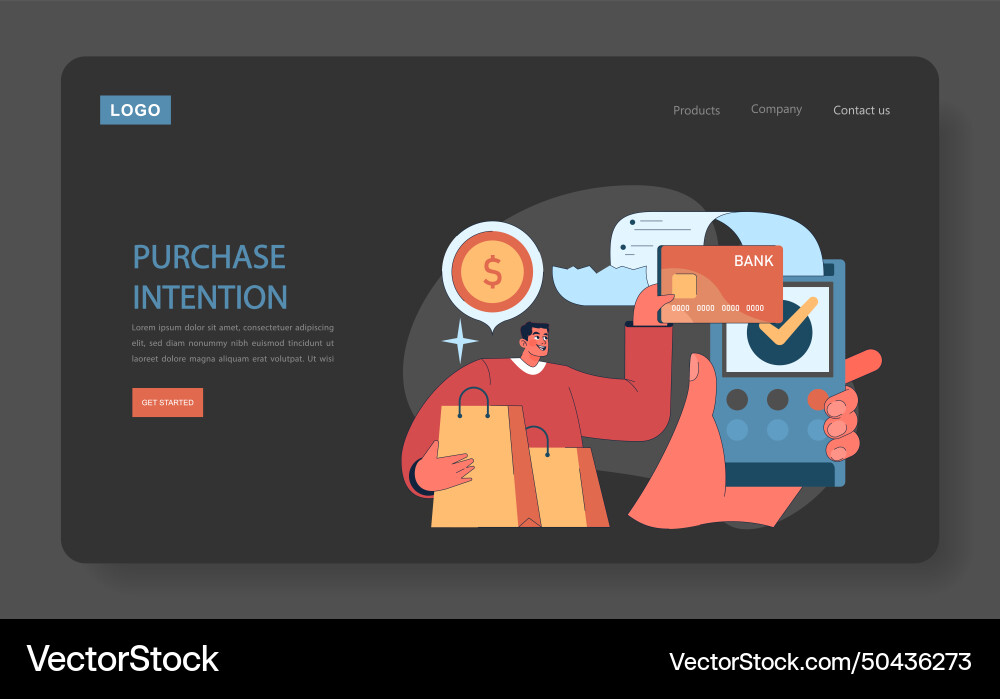 Consumer behavior purchase journey confident Vector Image
