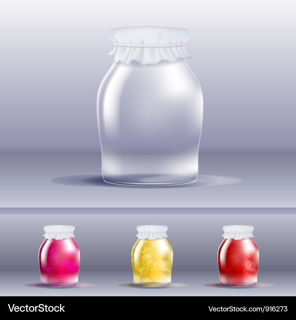 Jar of jam Royalty Free Vector Image - VectorStock