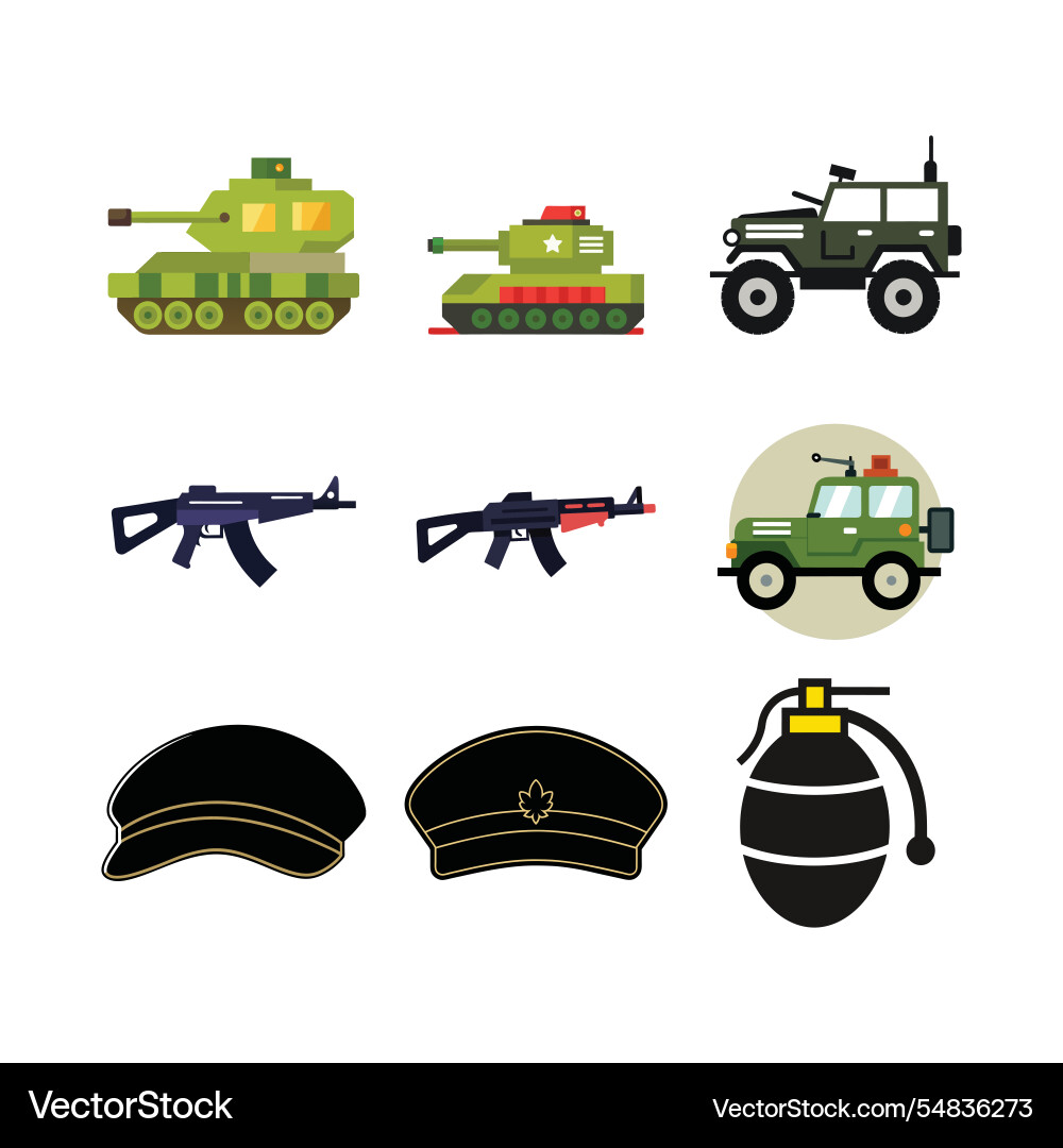 Military tank commander and troops vehicle Vector Image