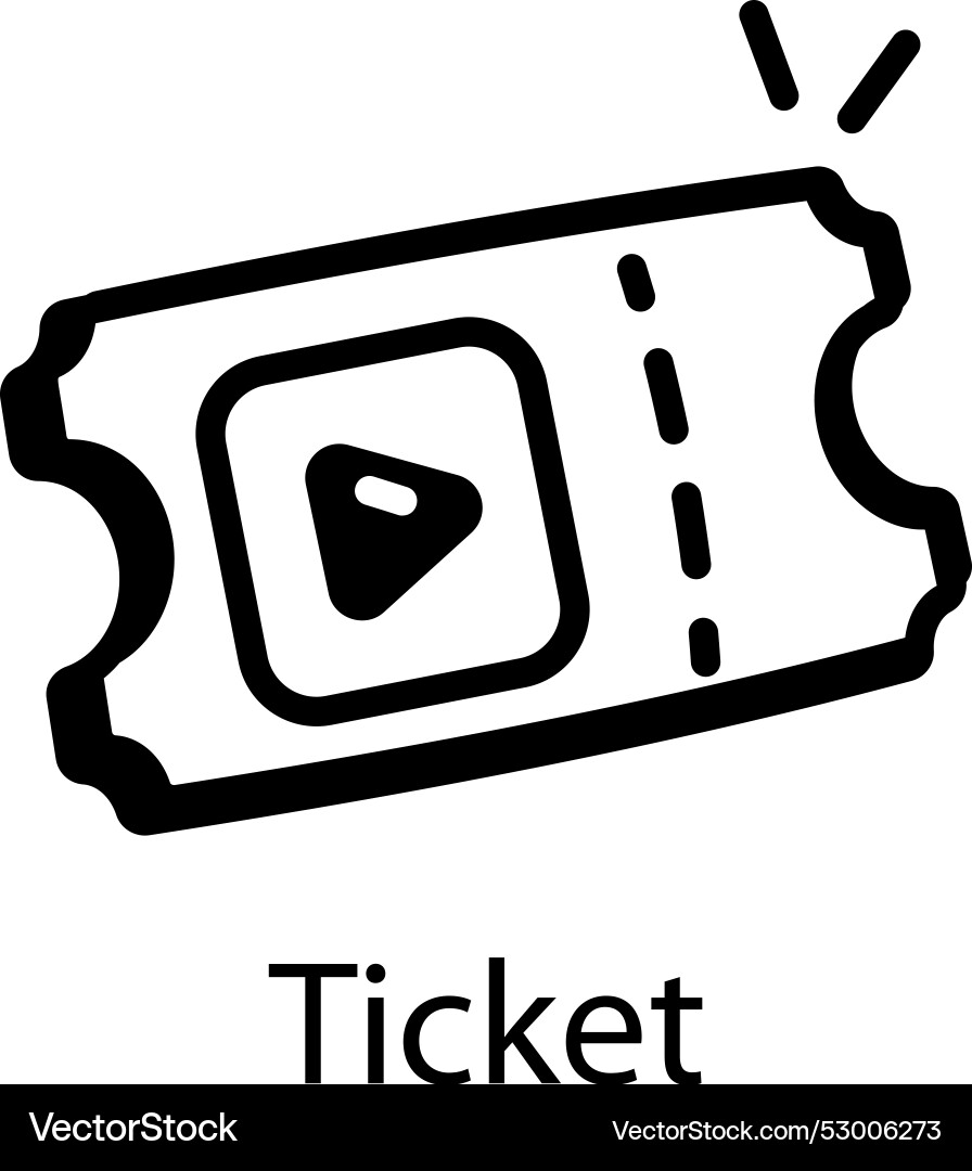 Ticket Royalty Free Vector Image - VectorStock
