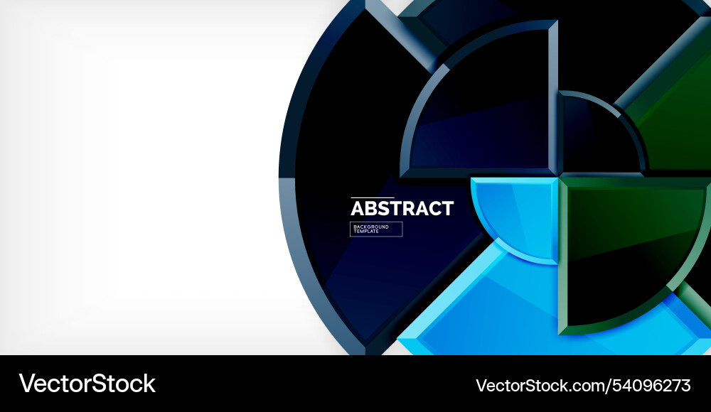 Triangle circles background Royalty Free Vector Image